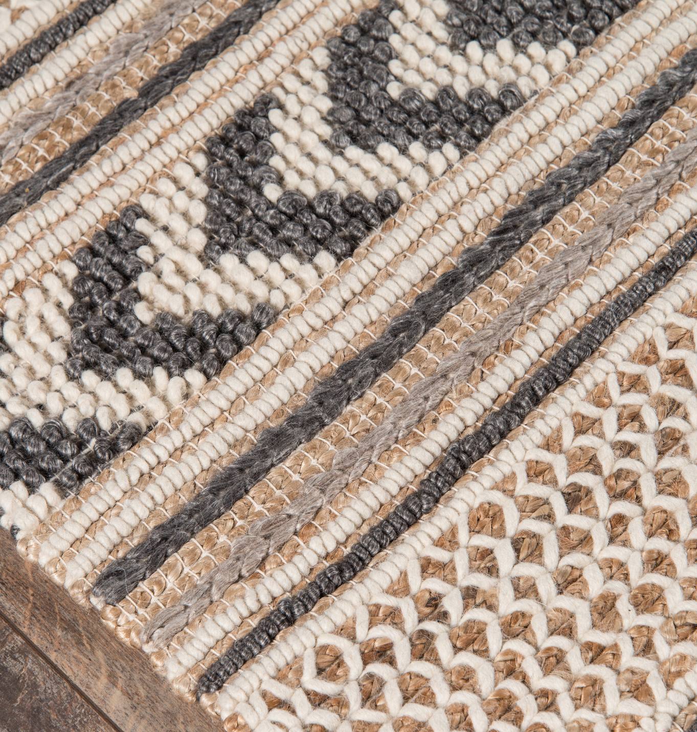 Esme Transitional Striped Charcoal Hand Woven Rug – From The Forest, LLC